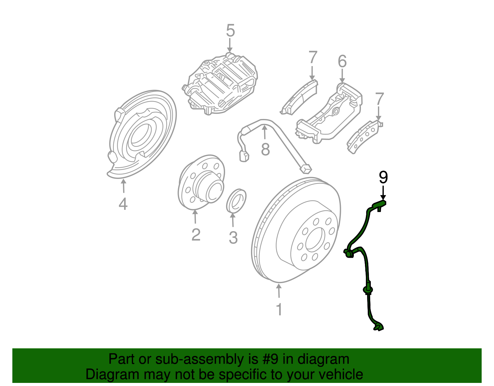 2007-2013 GM Rear Wheel Speed Sensor 20938121 | Capital Chevy Parts