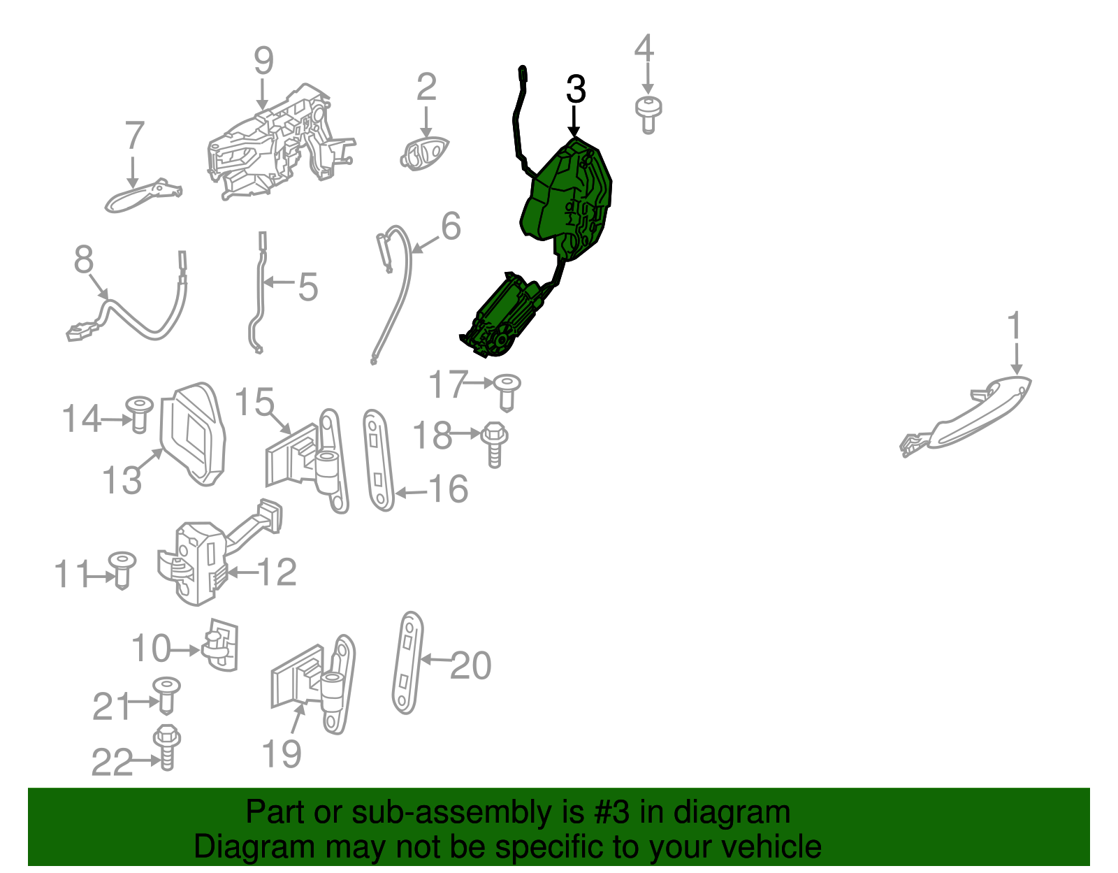 2012-2016 BMW | Lock | 51217229462 | BMW OEM Parts Store