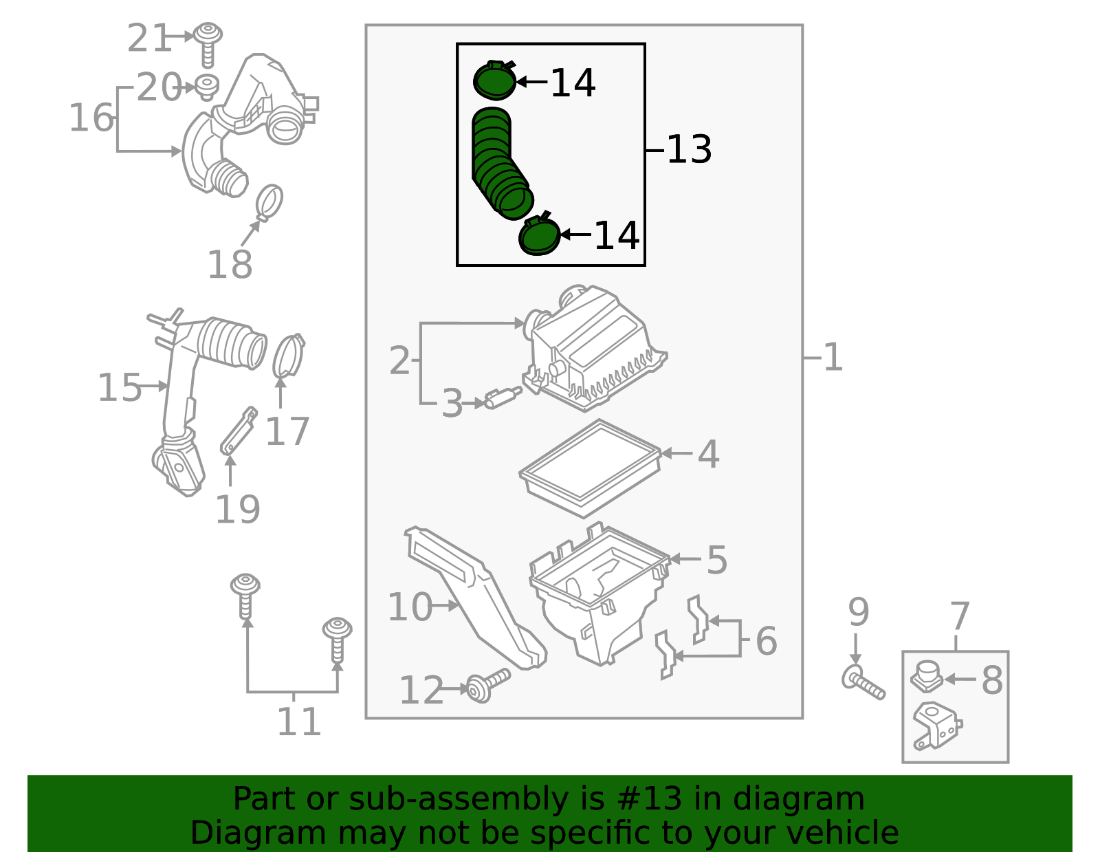 2015-2024 Ford | Inlet Tube | F2GZ-9B659-A | Walls' Ford Parts