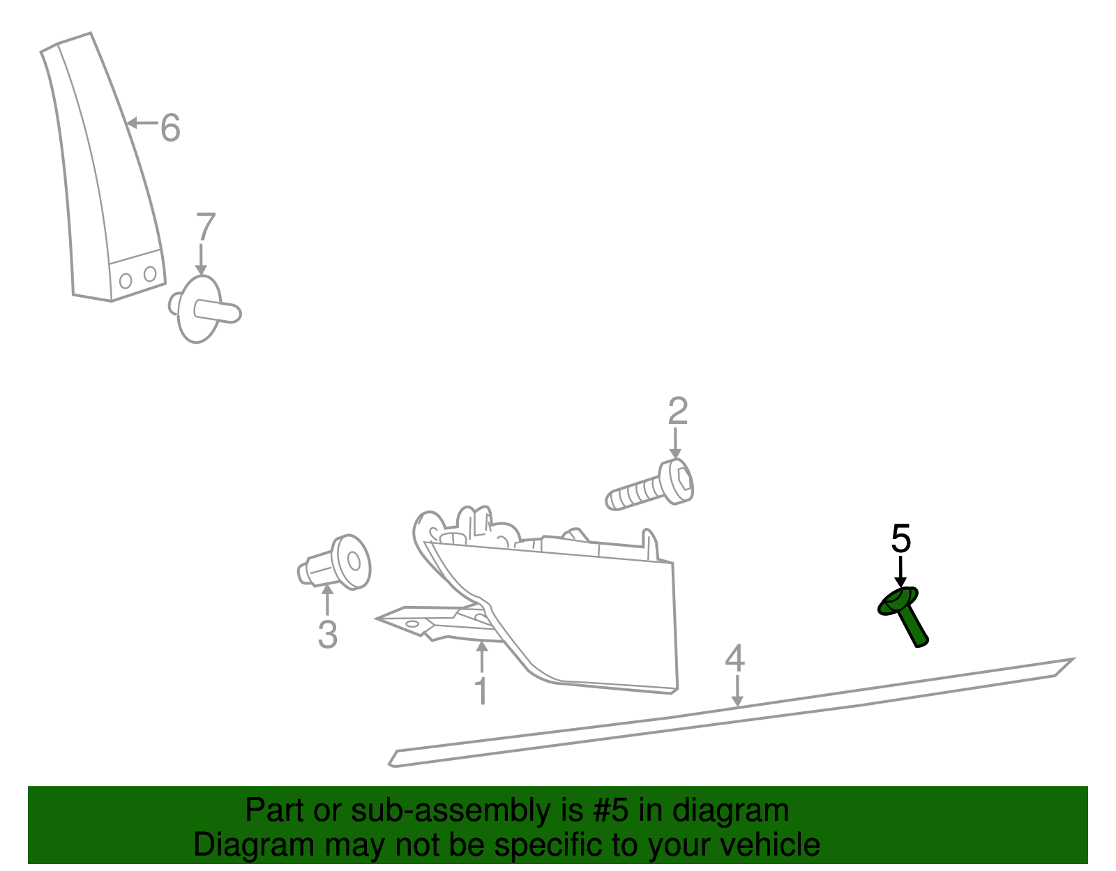 2005-2025 Volkswagen Jetta Rocker Molding Fastener WHT-000-188 | OEM ...