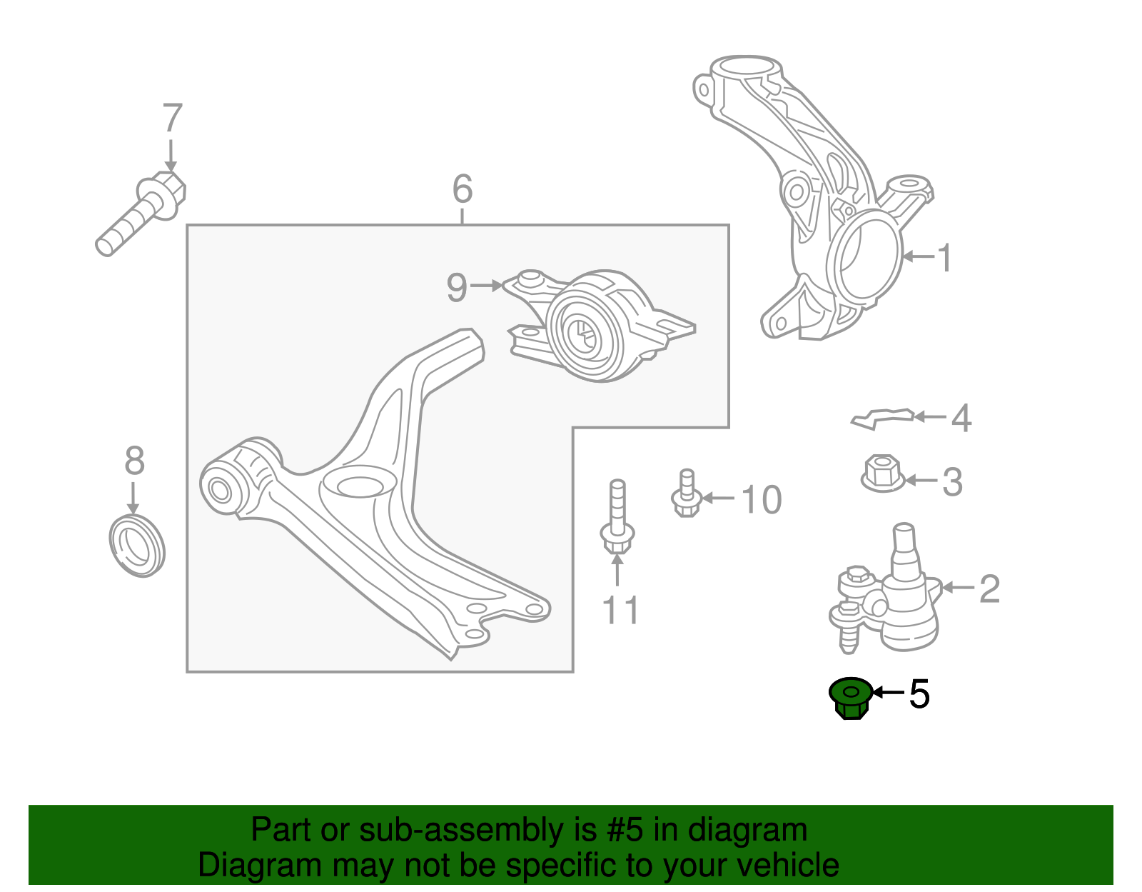 90370-SJA-000 - Lower Ball Joint Lock Nut 2017-2025 Honda | Honda Parts ...