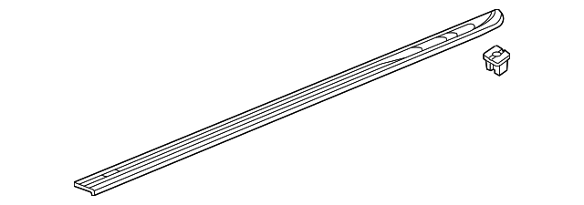 2020-2025 Chevrolet Black Passenger Side Pickup Box Side Upper Molding ...