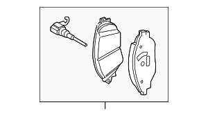 2015 Volkswagen GTI Brake Pads 8V0-698-151-G | vwpartscenter