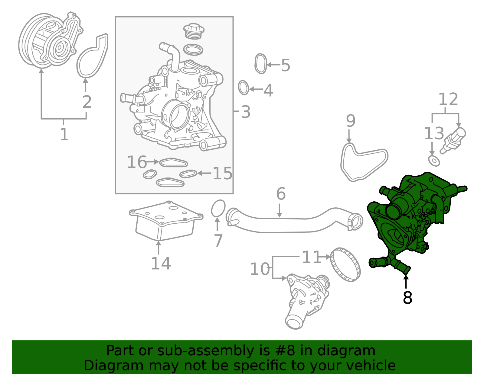 19321-5BF-G00 - Thermostat Housing 2017-2021 Honda Civic | Honda Parts ...