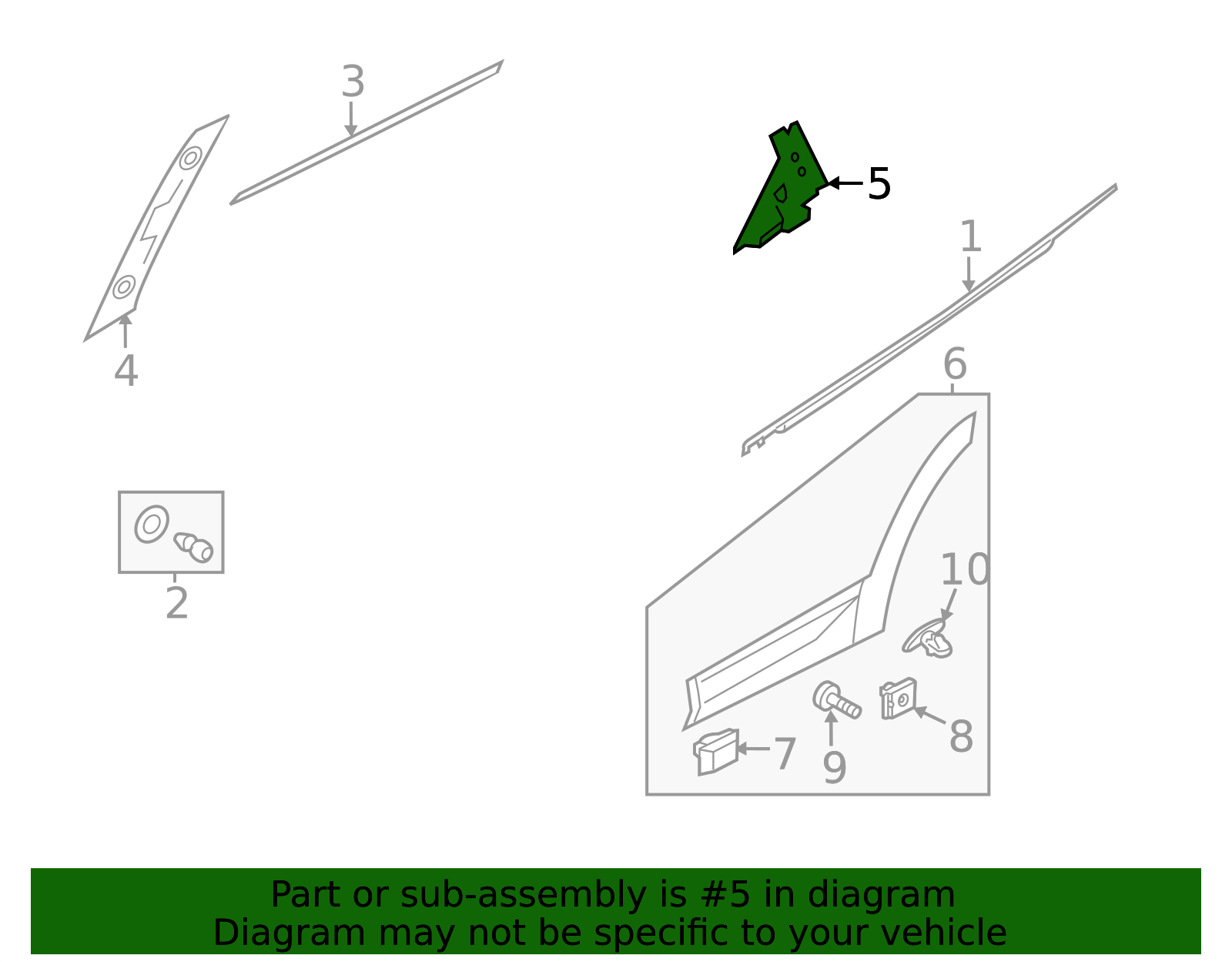 Door Applique - Exterior Accent Trim OEM | AutoNation Parts