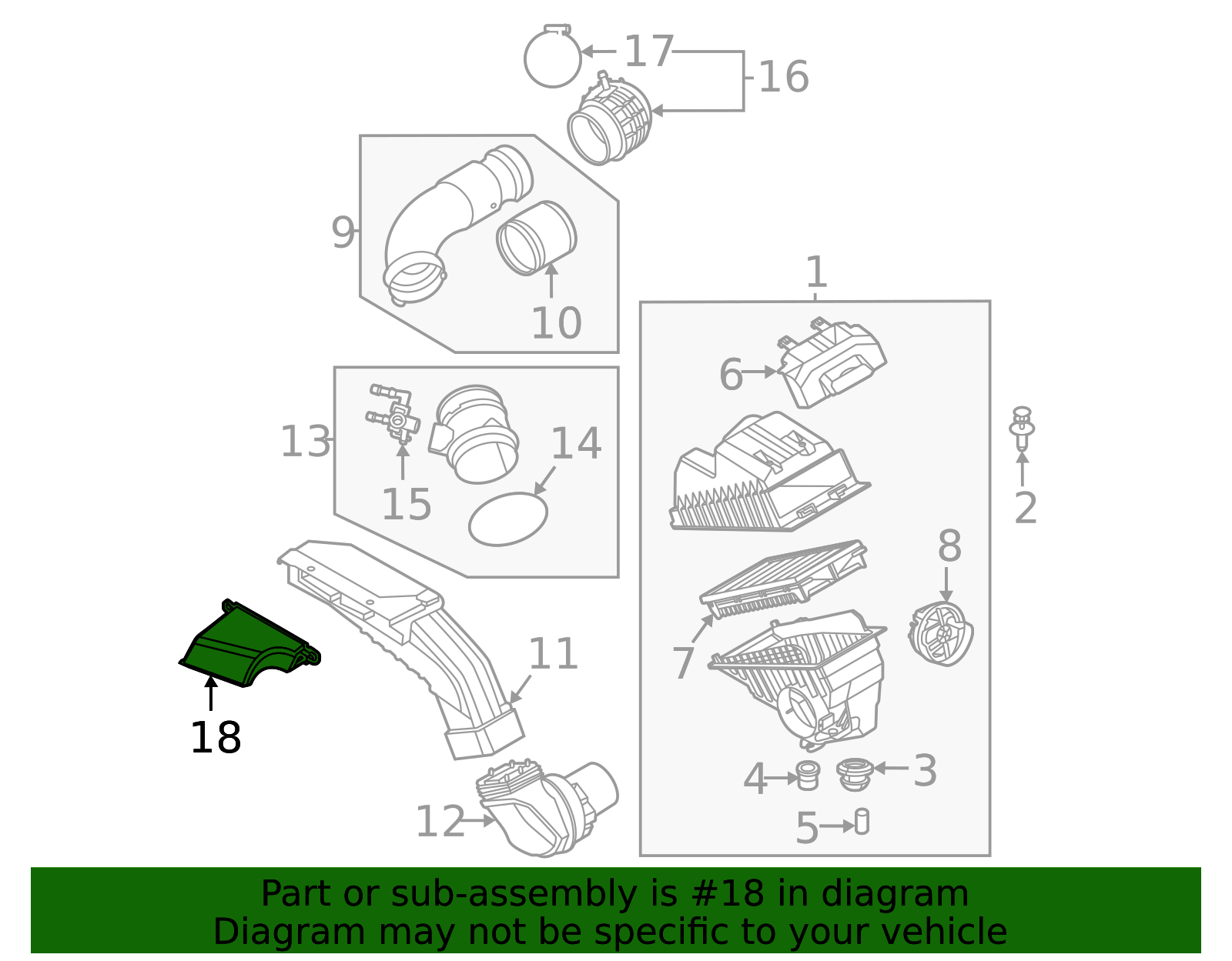 Hyundai - 28213-K5000 - Engine Air Intake Hose - 2022-2025 Hyundai ...