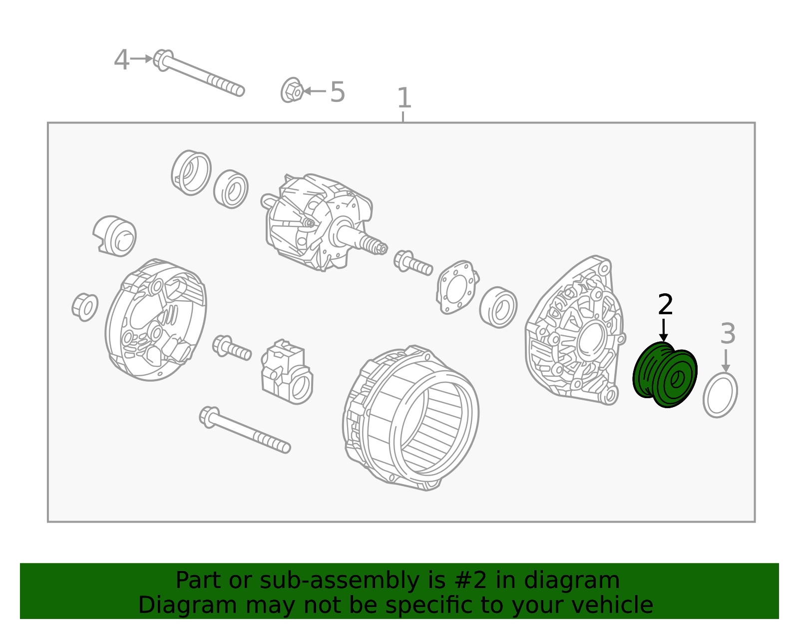 31141-59B-J01 - Alternator Pulley 2016-2025 Honda | Honda Parts Online