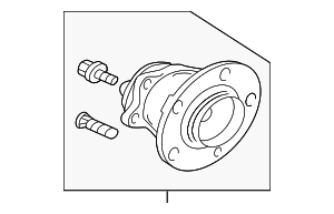 3785A019 - Hub & Bearing 2007-2015 Mitsubishi | Mitsubishi Direct Parts