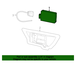 GM Parking Aid Sensor - Reverse Proximity Detection - Part #84440527 ...