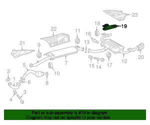 2015-2021 Lexus Muffler & Pipe Support Bracket 17575-36040 | OEM Parts ...
