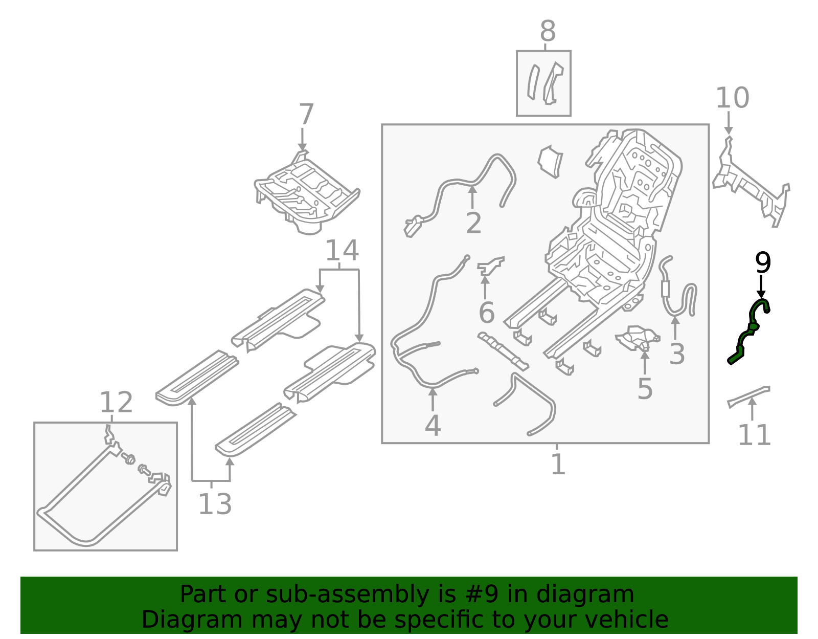88327-3JA0B - High-Quality Seat Hinge Cover for 2013-2020 INFINITI ...