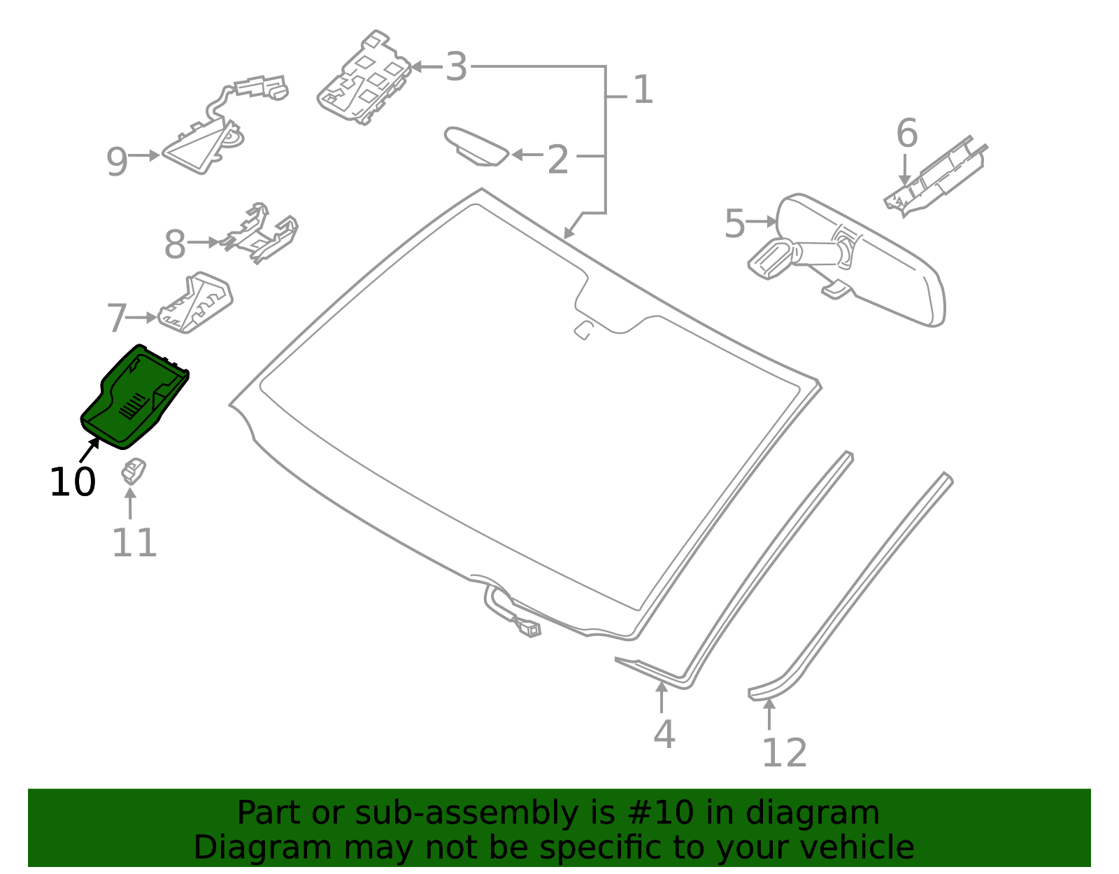 Genuine Official Toyota Lane Assist Cmra Outer Cover part# 86466-34010 ...