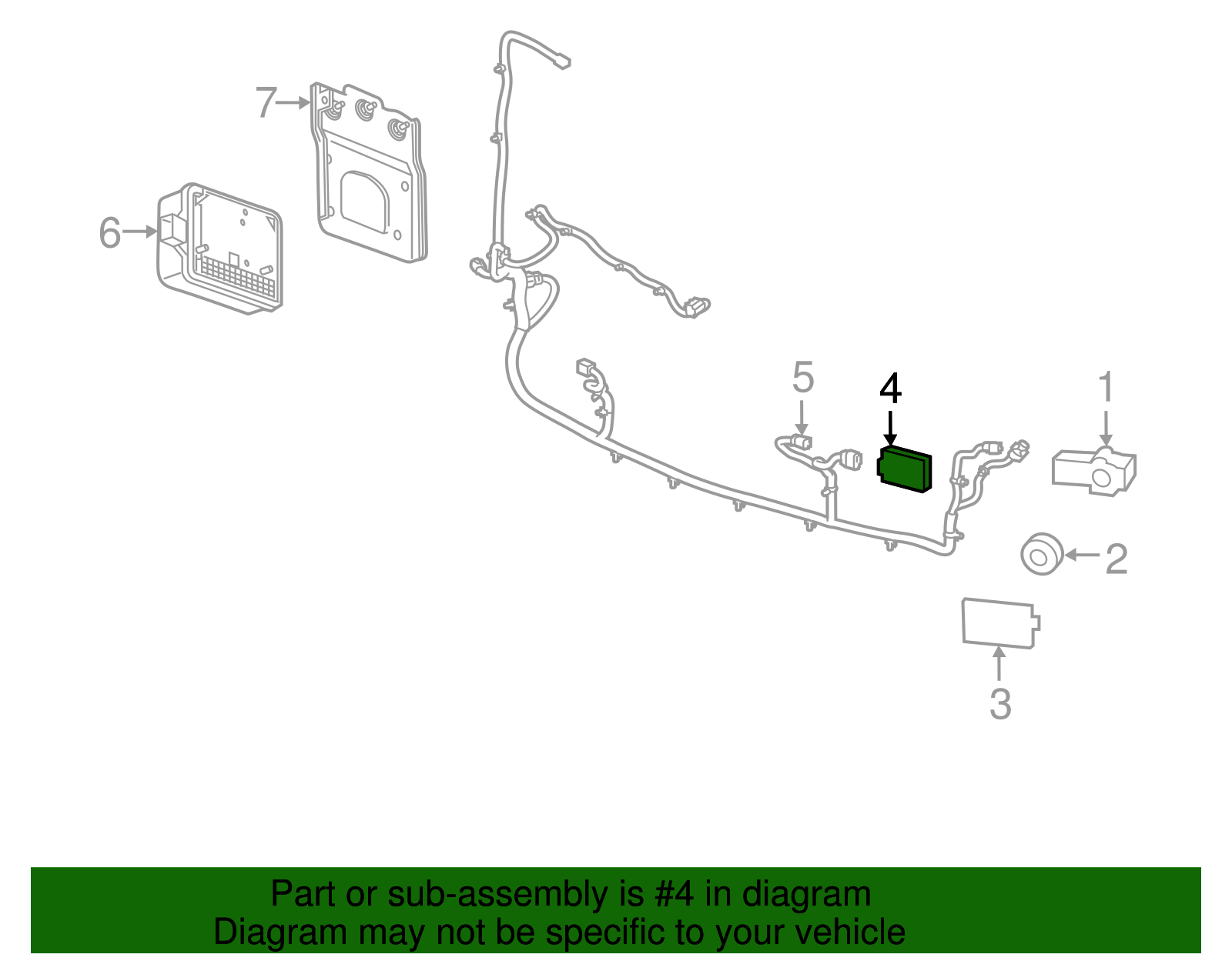 2014-2020 GM Short Range Radar Sensor 84112235 | GM Parts Center