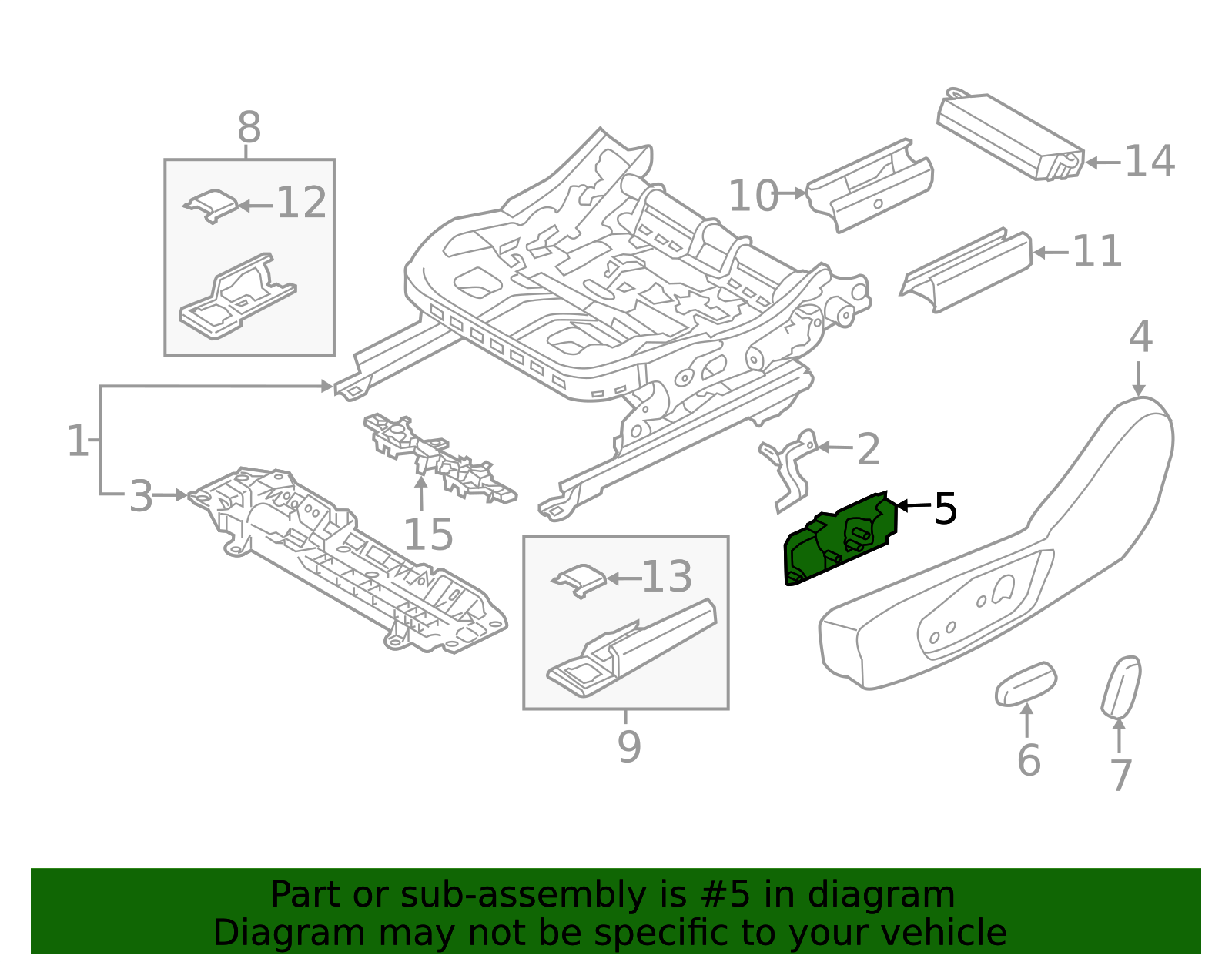 SW-7705 - High-Quality Motorcraft Power Seat Switch for AutoNation Parts