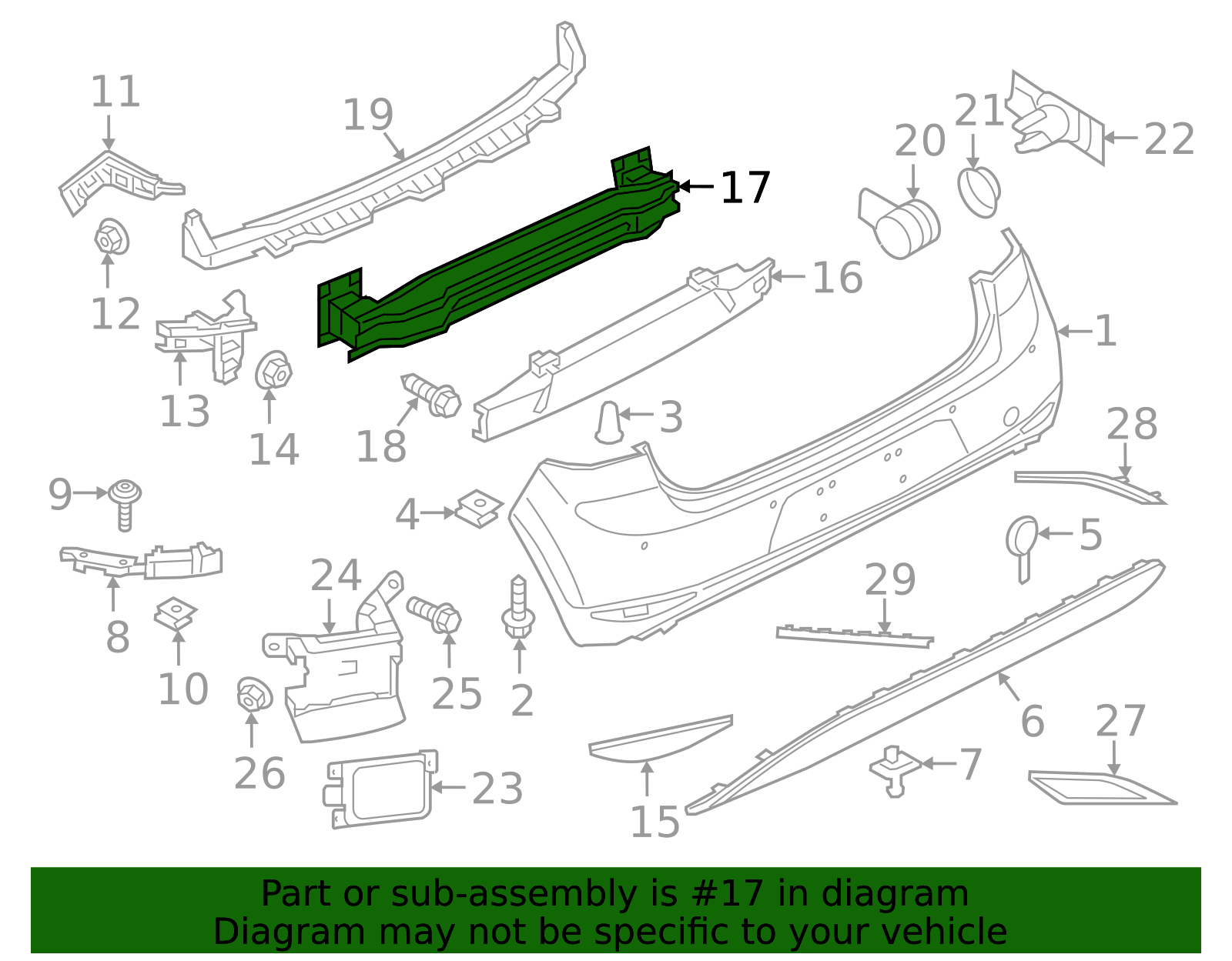 5GM-807-305-A - Impact Bar 2015-2019 Volkswagen | Wolfsburg Parts Direct