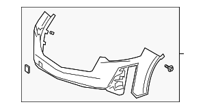 84772468 - Front Bumper Upper Fascia 2020-2025 Cadillac XT6 | Chevrolet ...