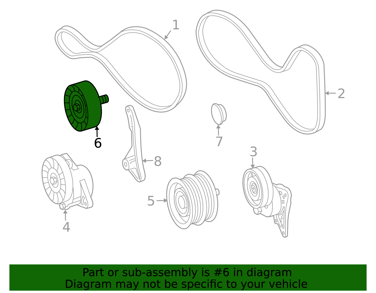 156-202-08-19 - Pulley 2001-2015 Mercedes-Benz | Mercedes-Benz Premier ...