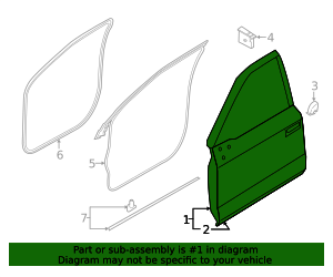 rl3z1020125b - Ford Door Shell | Levittown Ford Parts