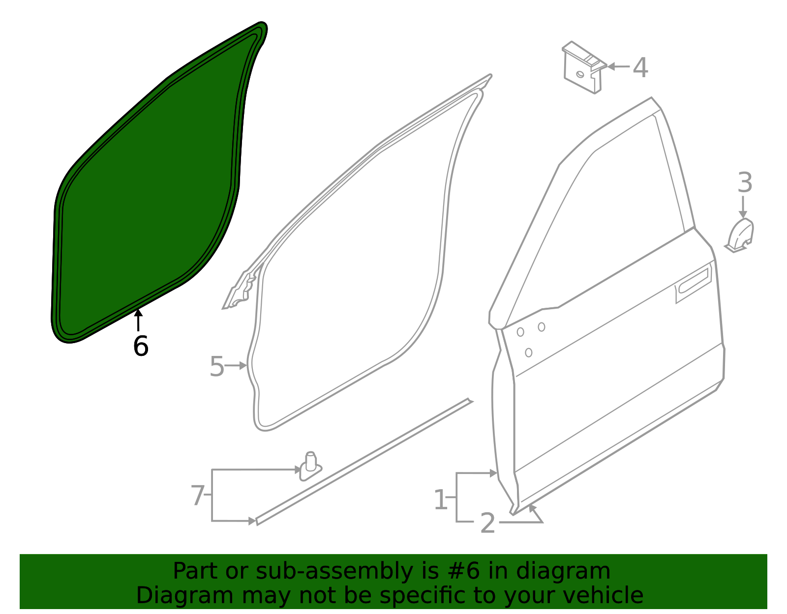 2021-2025 Ford | Rear Weather-Strip | ML3Z-1628124-B | Walls' Ford Parts