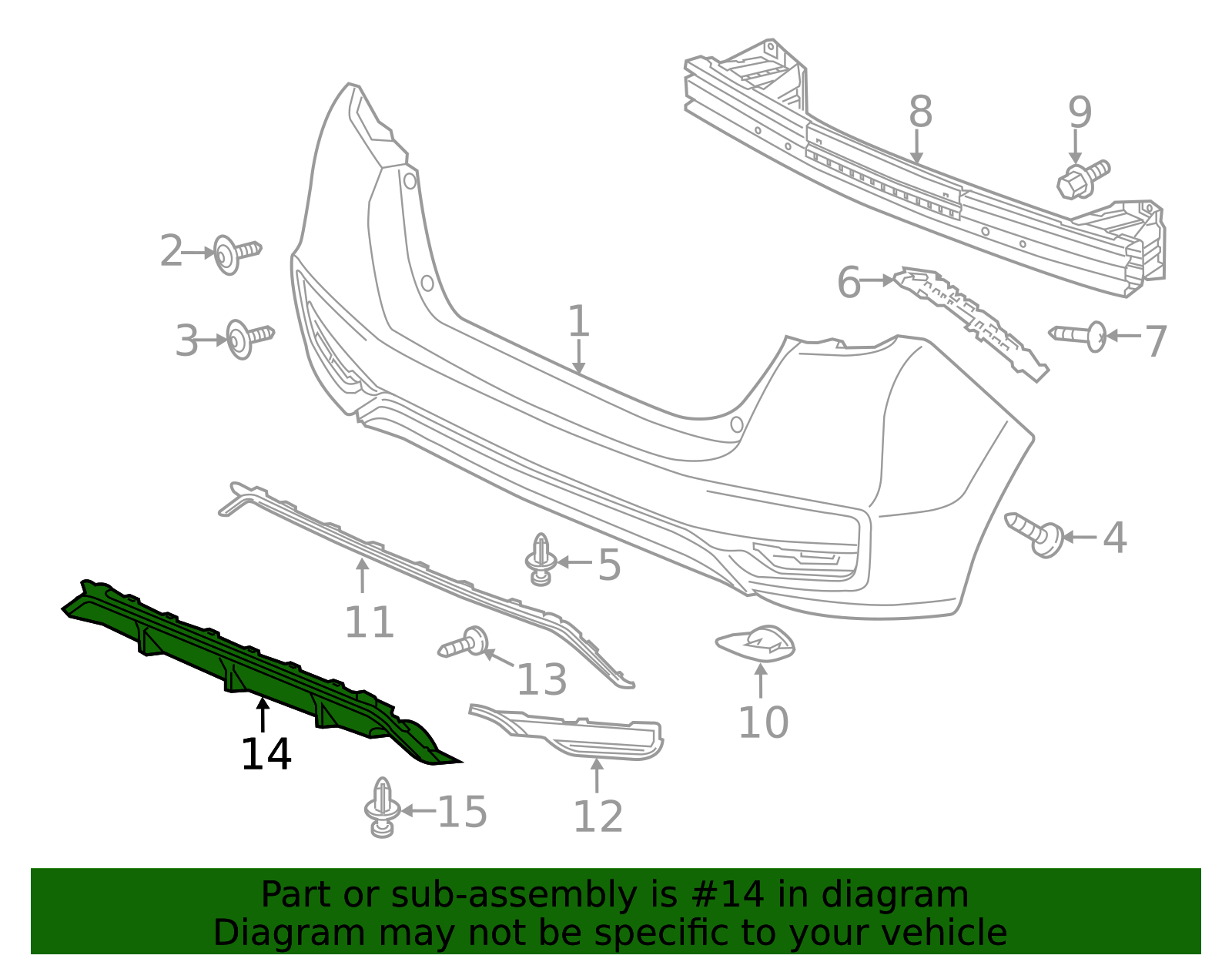 71510-T5R-A50 - 2018-2020 Honda Fit - Diffuser Assembly Rear Bumper | All Discount Parts Store
