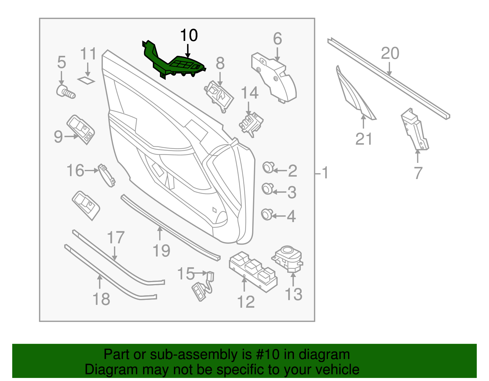 82730-2T710KBJ - Pull Handle 2014-2015 Kia Optima | Kia.Parts Store