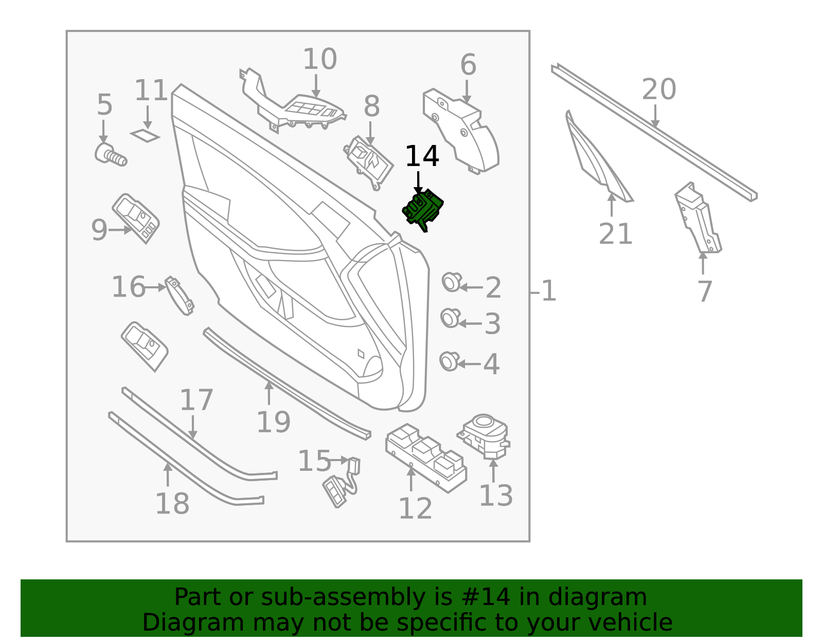 93250-2T500 - Memory Switch 2014-2015 Kia Optima | Kia.Parts Store