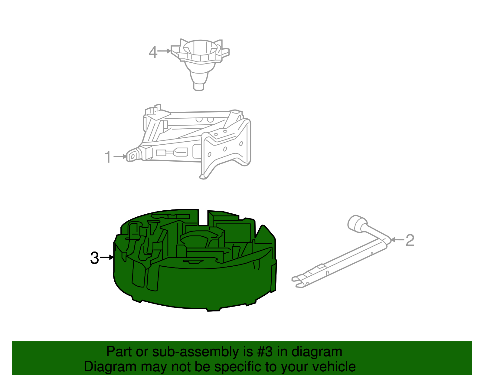 2015-2020 GM Jack Stowage Container 23487124 | Capital Chevy Parts
