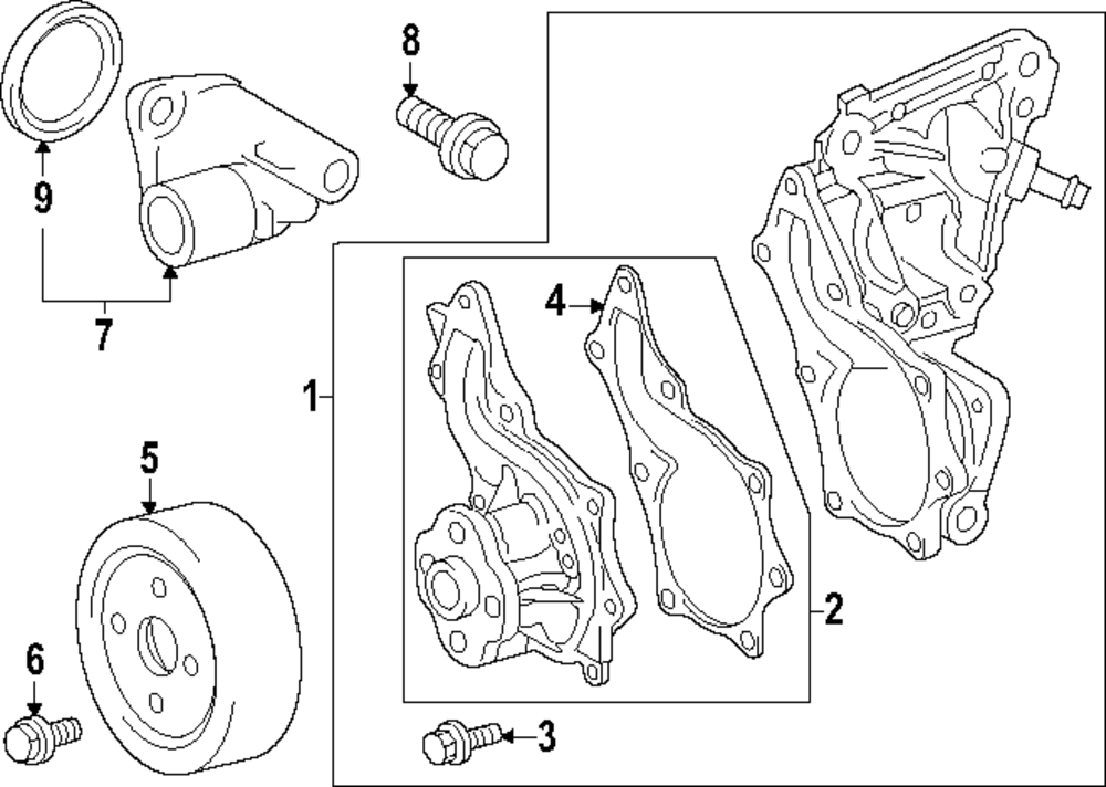 2023-2025 Toyota GR Corolla 2023-2024 Toyota GR Corolla - Water Pump ...