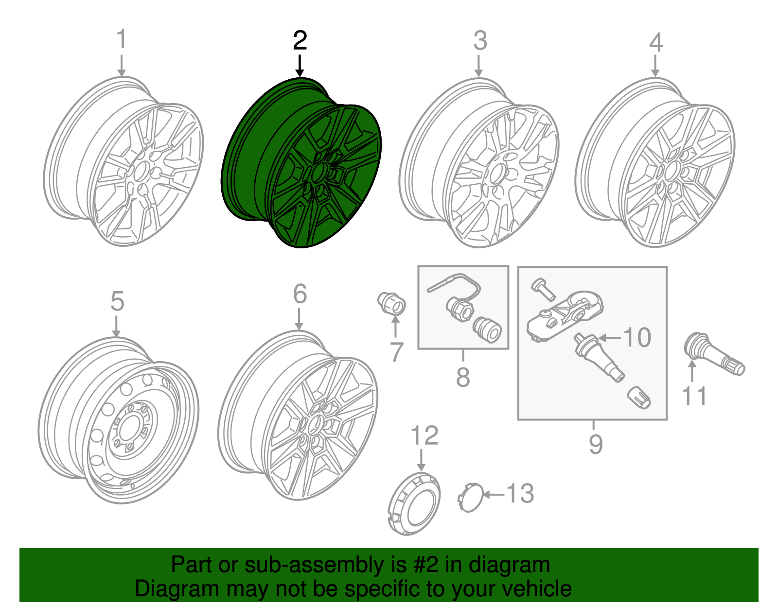 2015-2017 Ford F-150 | Wheel, Alloy | FL3Z-1007-C | Walls' Ford Parts