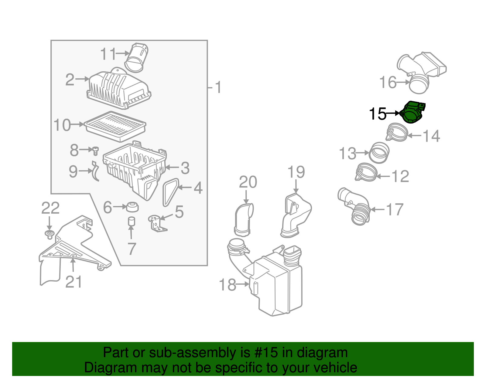 28164-23720 - Mass Air Flow Sensor 2005-2010 Kia | Kia.Parts Store