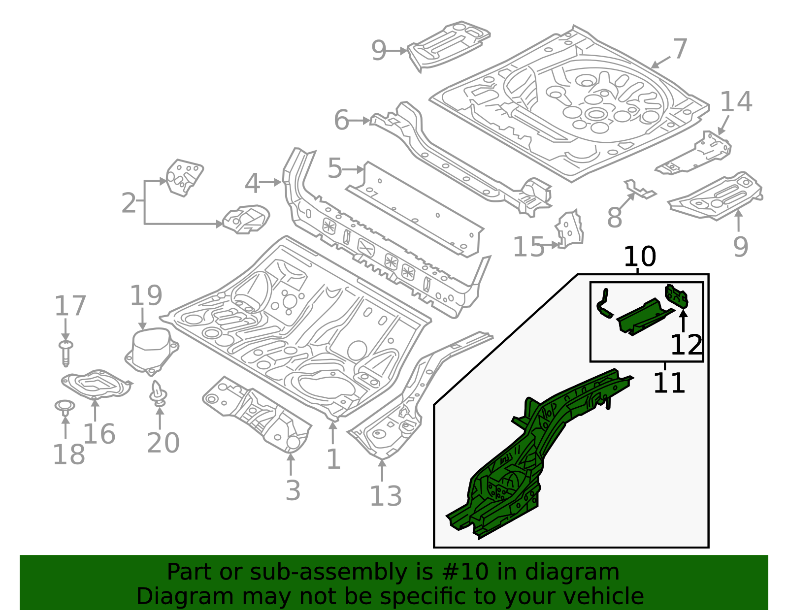 BAAN-53-810A - High-Quality Rail Assembly for 2017-2018 Mazda 3 ...