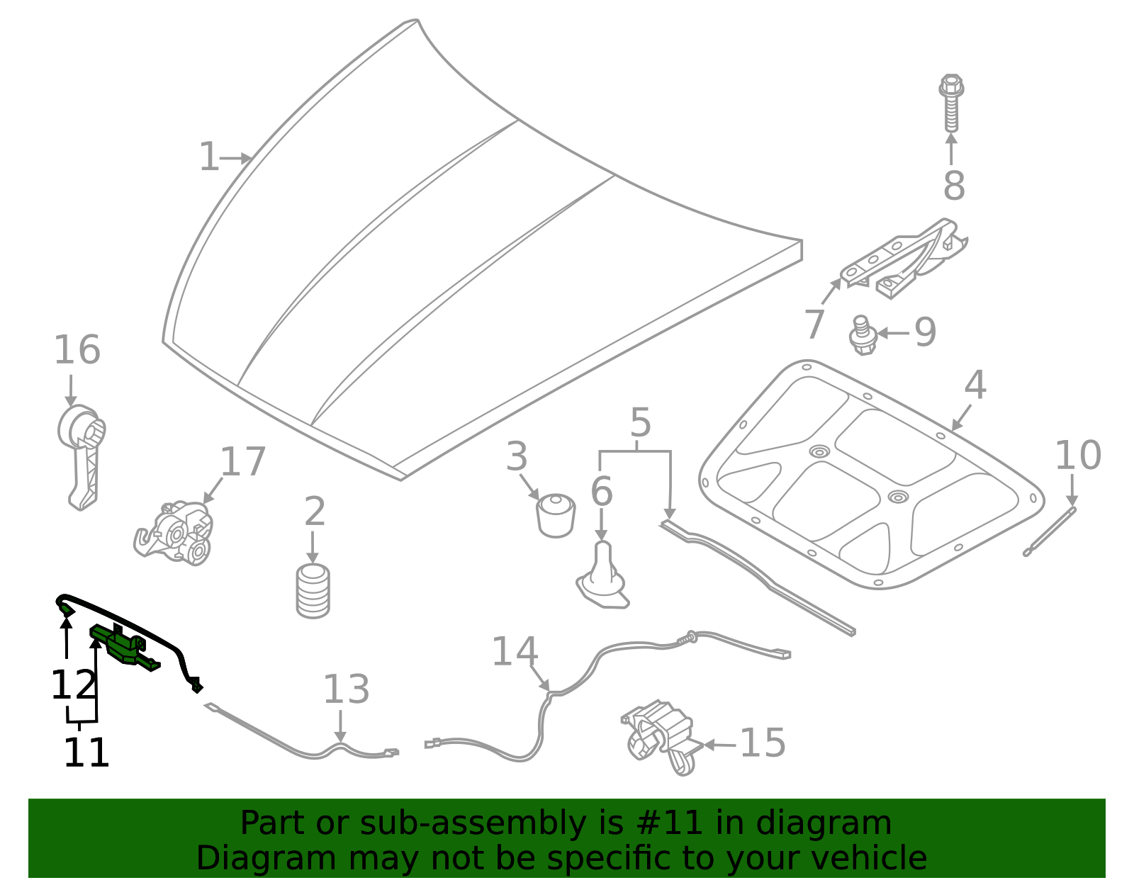2020-2023 Hyundai Sonata Latch 81130-L1000 | OEM Parts Online