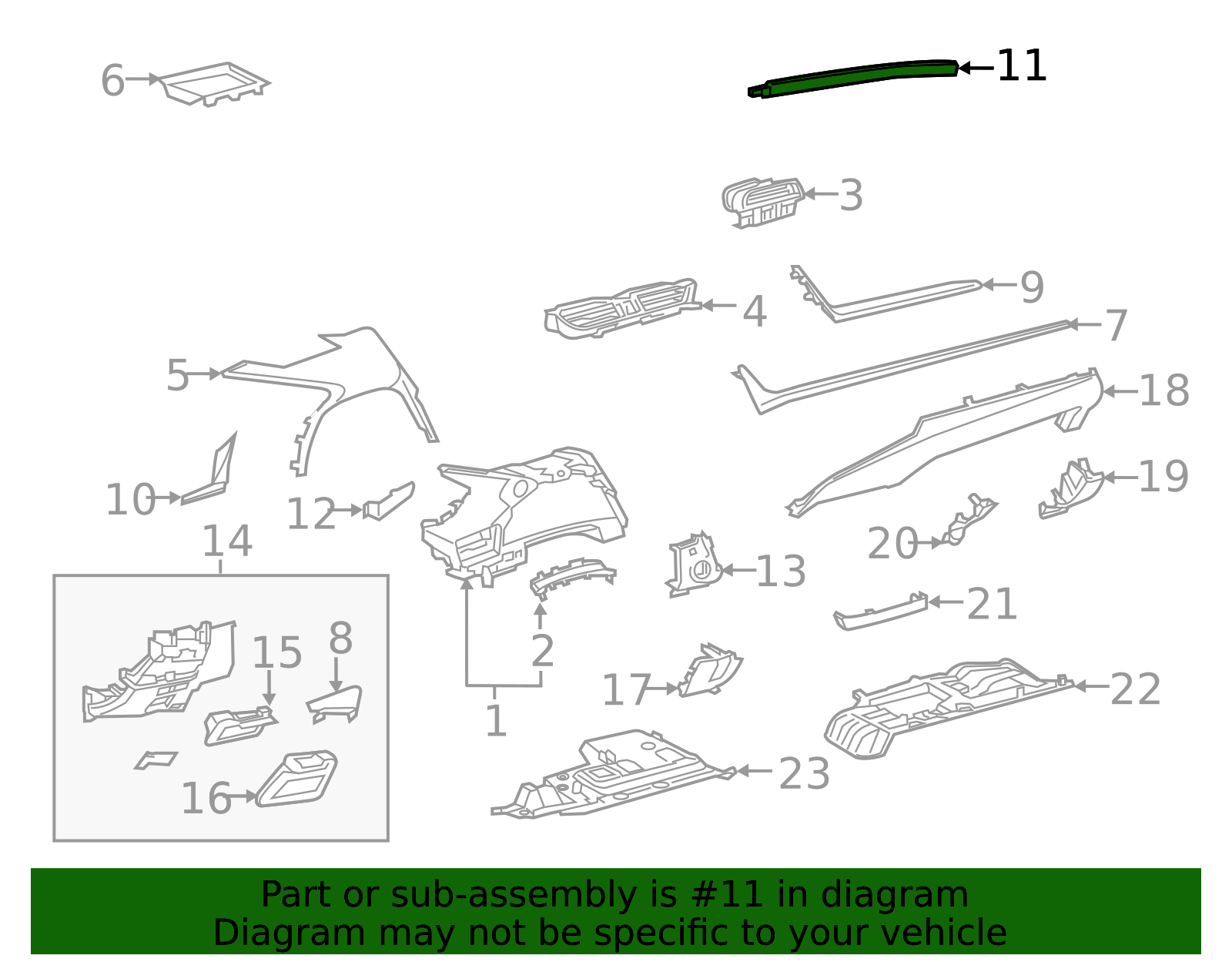 55470-06050-E1 - High-Quality Finish Molding for 2024-2025 Lexus ...