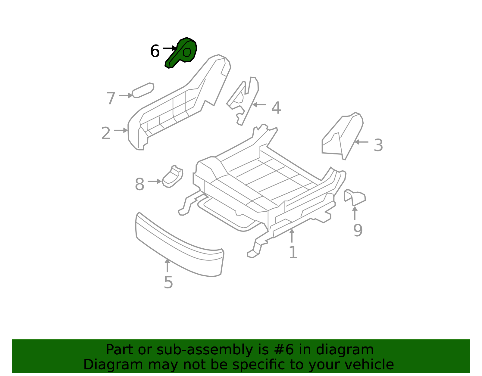2007-2009 Hyundai Santa Fe Recline Knob 88025-0W000-WK | MotorMotor