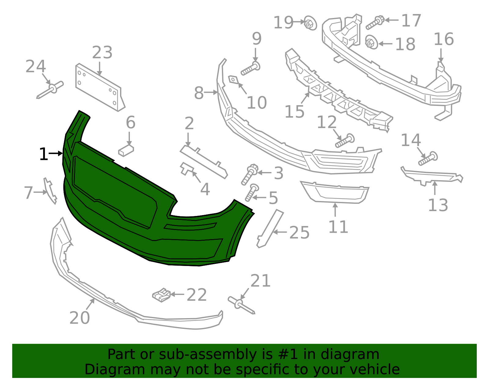 MA1Z-17757-RAPTM - Bumper Cover 2021-2023 Lincoln Nautilus | Ford Parts ...