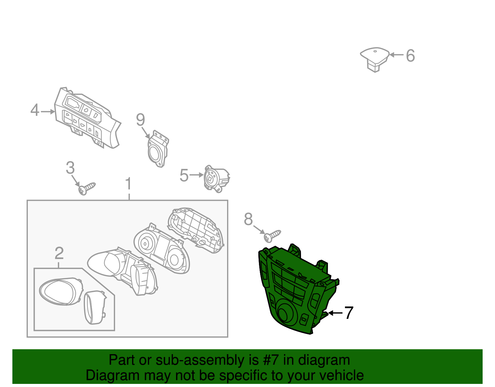Hyundai - 97250-4ZEA0-U4X - Dash Control Unit - 2017-2018 Hyundai Santa ...