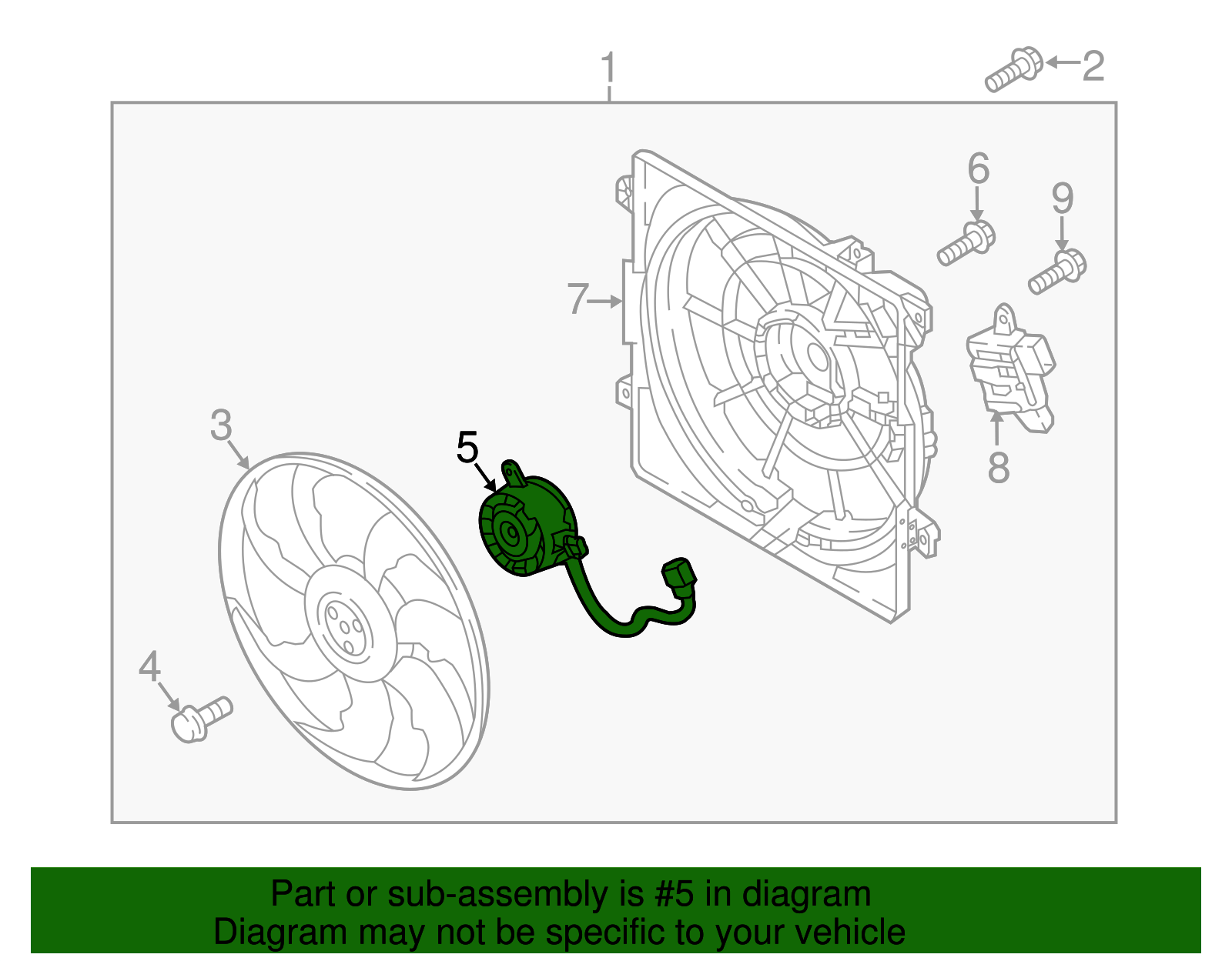 Hyundai - 25386-D3100 - Fan Motor - 2016-2018 Hyundai Tucson | OEM ...