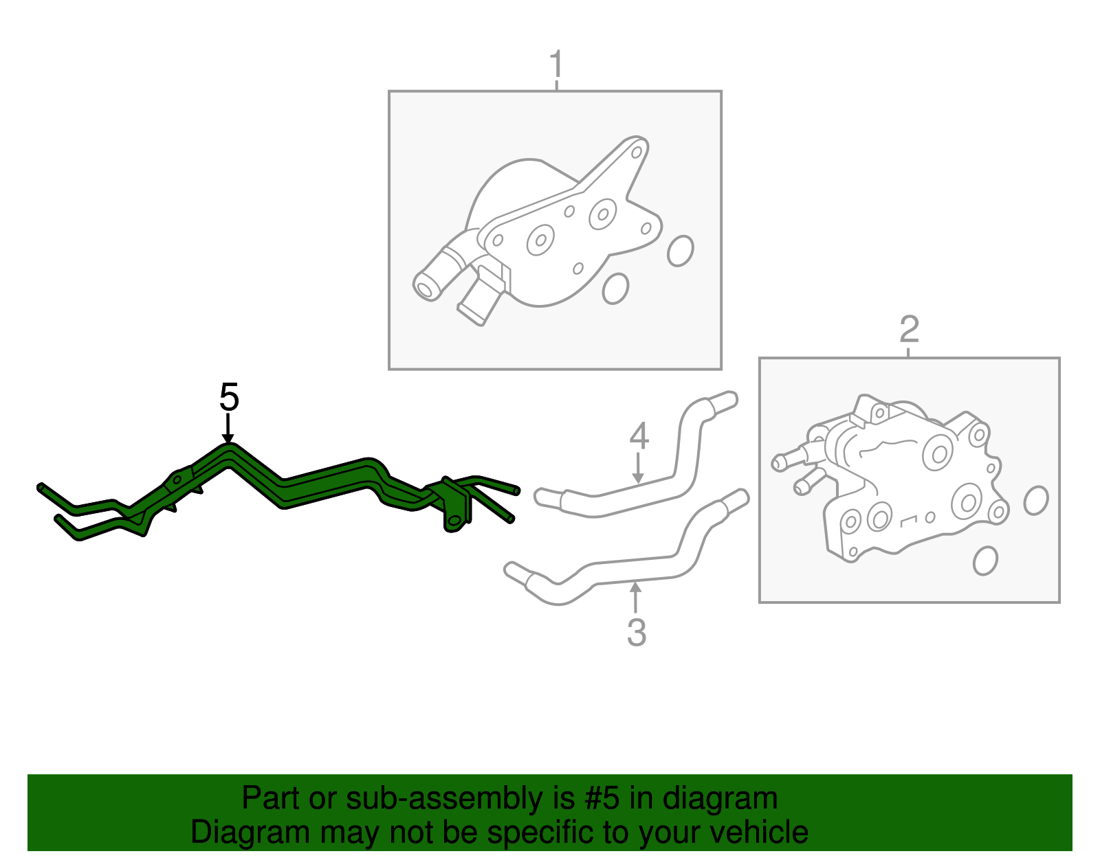 32907-0C020 - Automatic Transmission Oil Cooler Tube - 2008-2021 Toyota ...