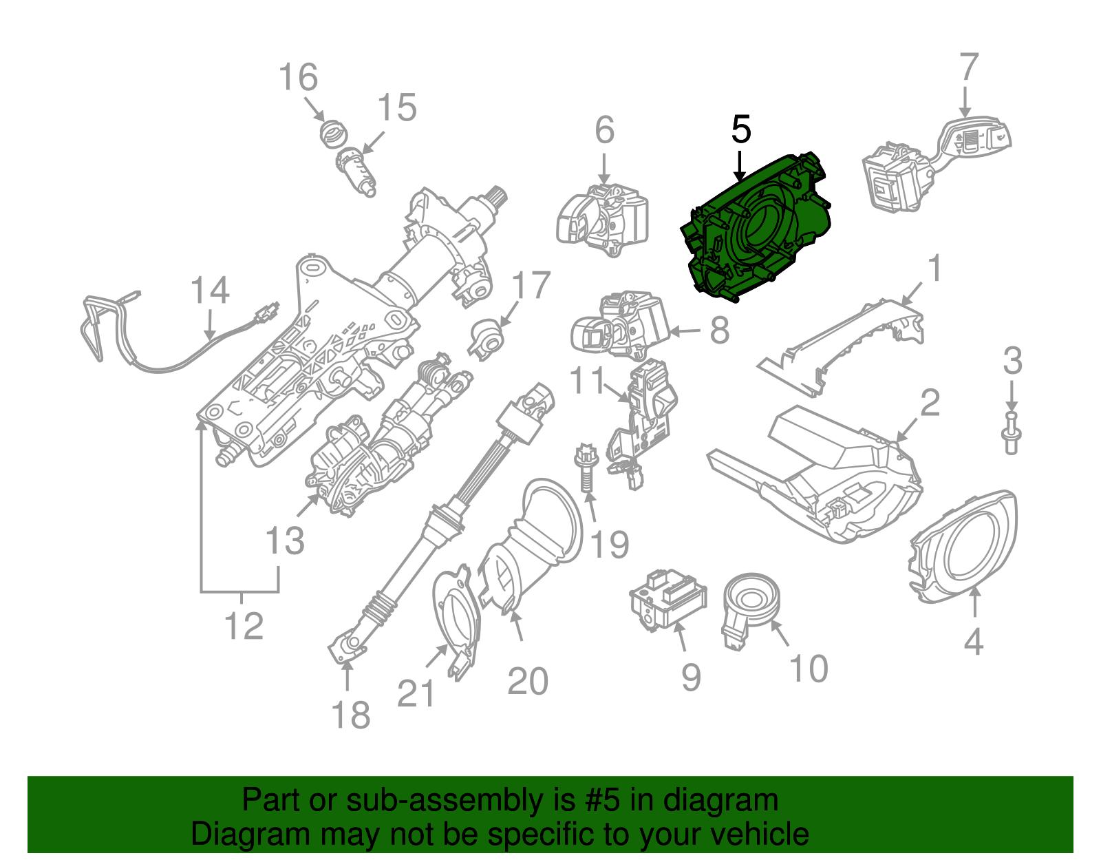 61-31-9-115-167 - Switch Housing - 2006-2010 BMW M6 | BMW Parts Exchange
