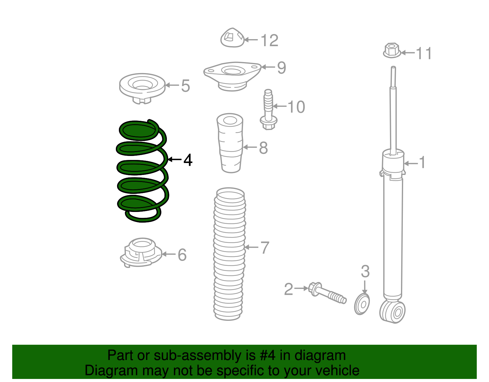 52441-TWA-A04 - Spring Rear - 2018-2020 Honda Accord | Honda Parts Cheap