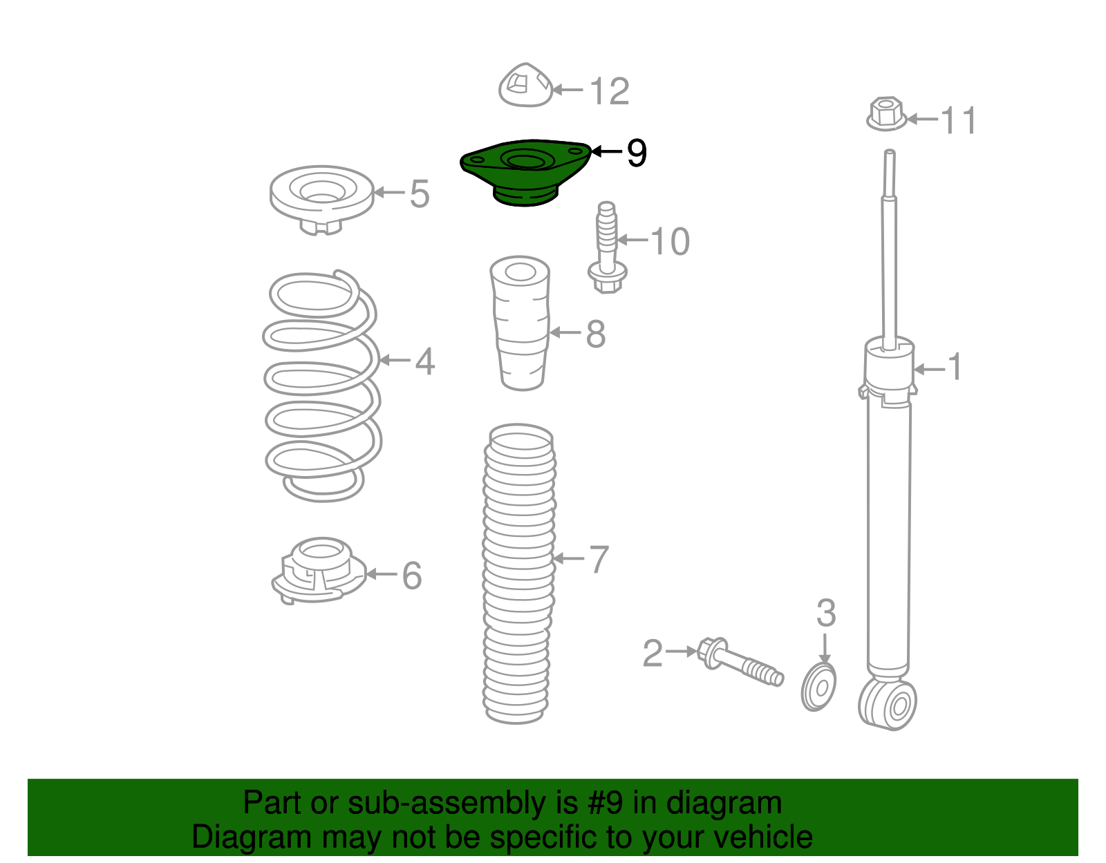 52670-TVA-A02 - Shock Mount 2018-2025 Honda | Honda Parts Online