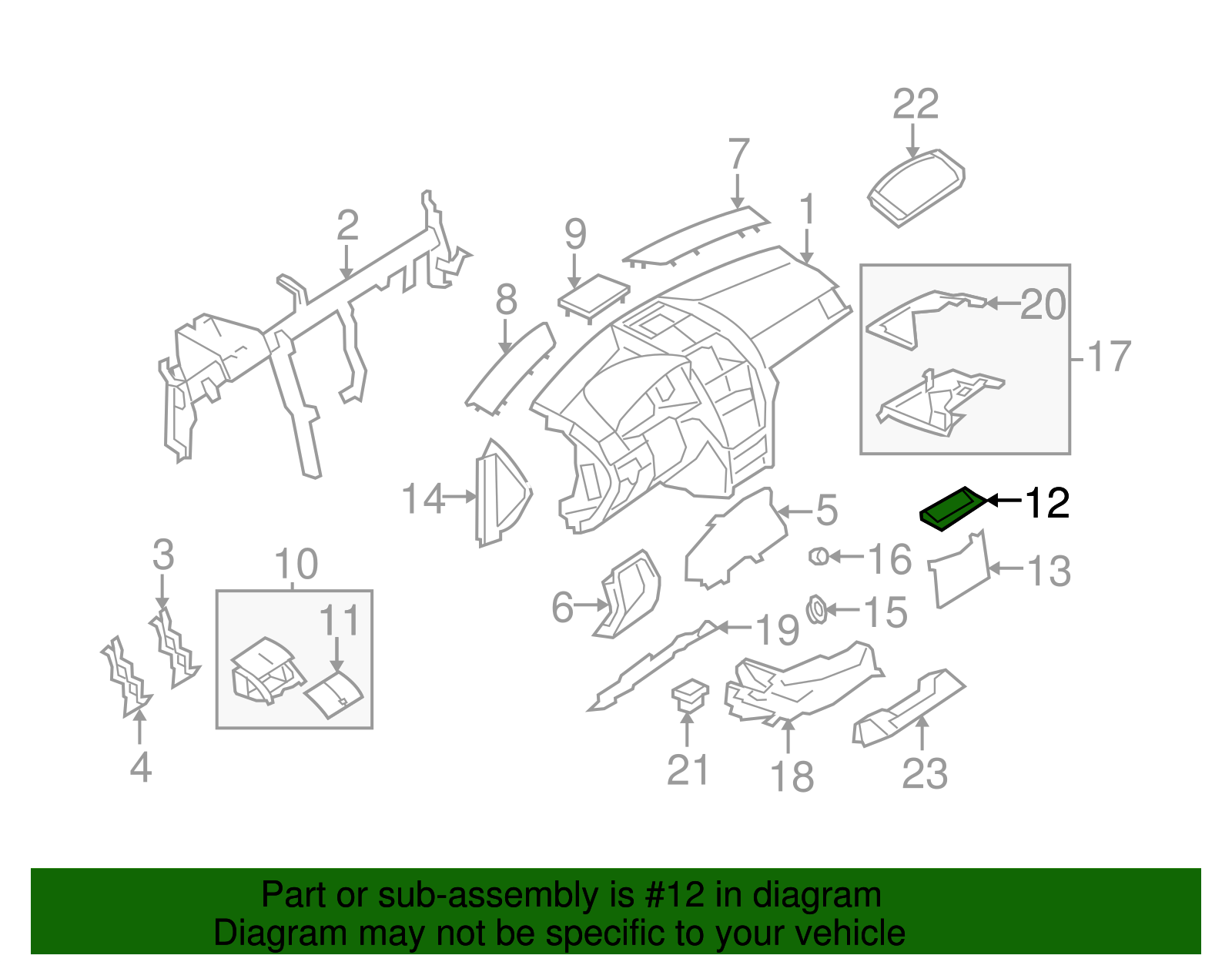 204-616-01-68 - Stiffener 2008-2011 Mercedes-Benz | Mercedes-Benz ...