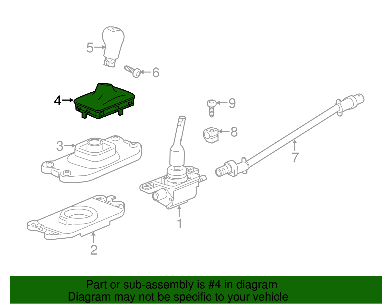 2014-2019 Chevrolet Corvette Black Manual Transmission Control Lever ...