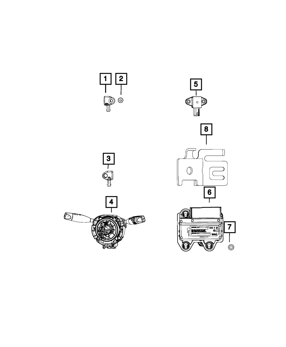 68293704AA - Occupant Restraint Module The Official Mopar eStore