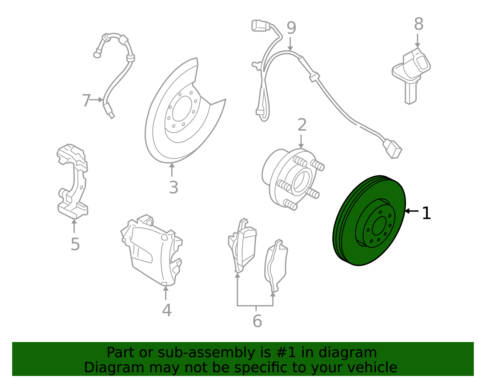 2004-2013 Volvo Disc Brake Rotor Front 31400942 | TascaParts.com