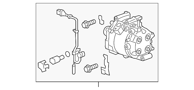 38810-R1A-A01 - Compressor 2012-2015 Honda Civic | Toronto Honda Parts