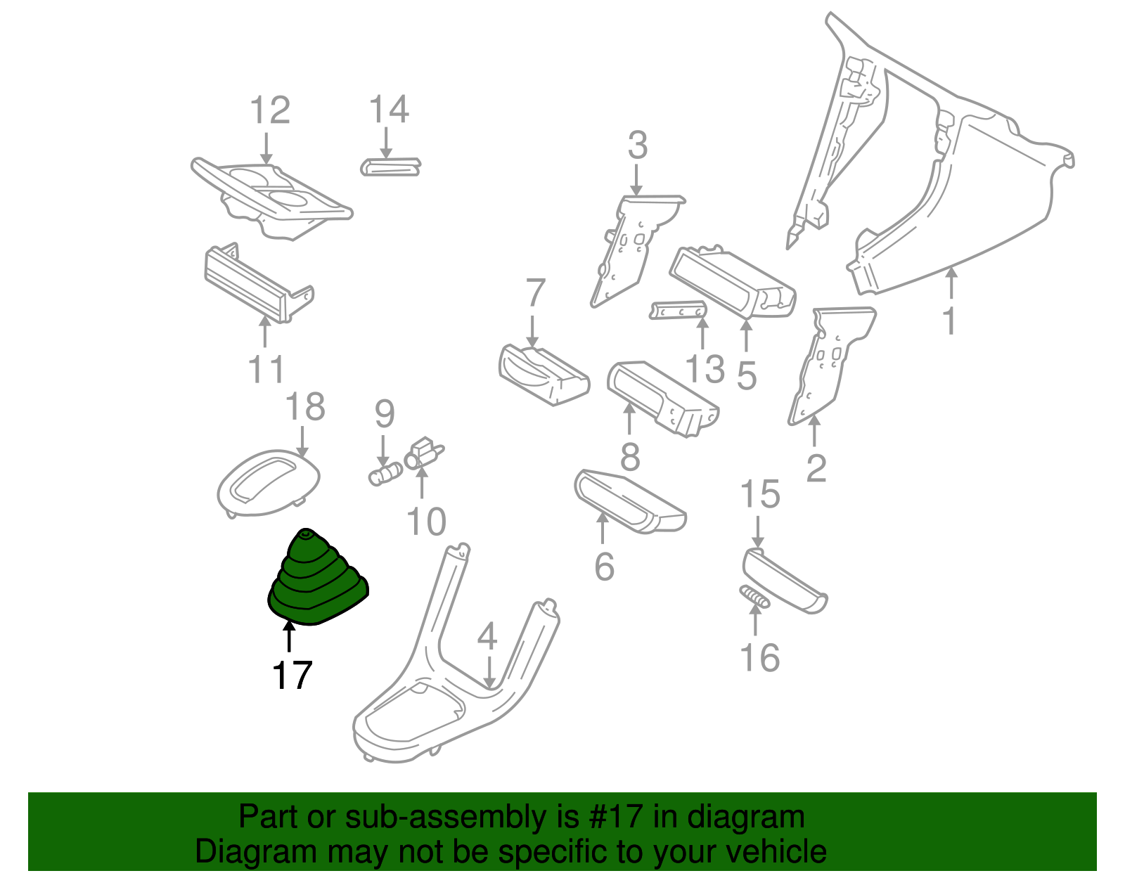 66121FA000 - 1993-1997 Subaru Impreza - Boot | OEM Subaru Parts Center