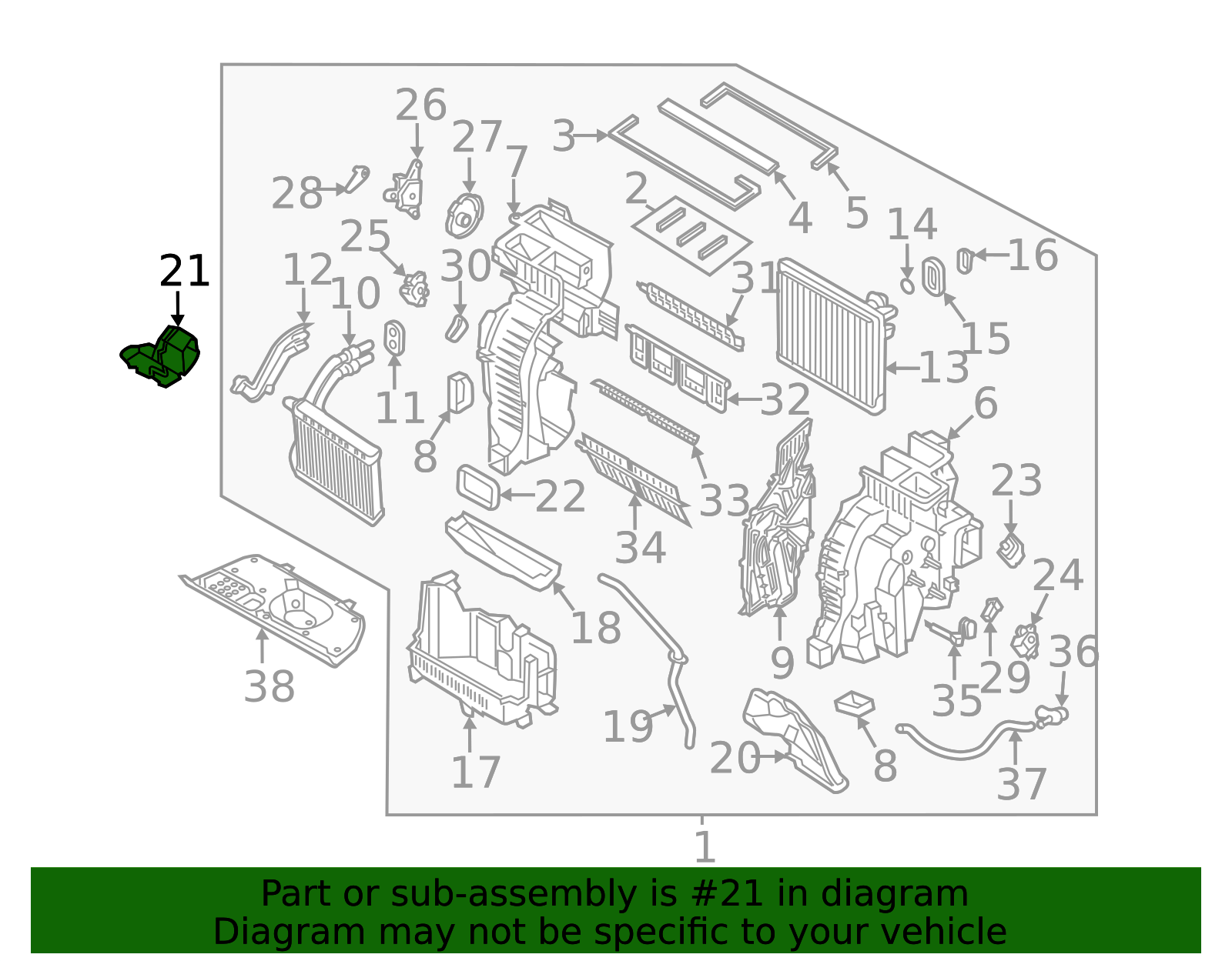 97111-C6010 - Side Duct 2016-2020 Kia Sorento | Kia.Parts Store
