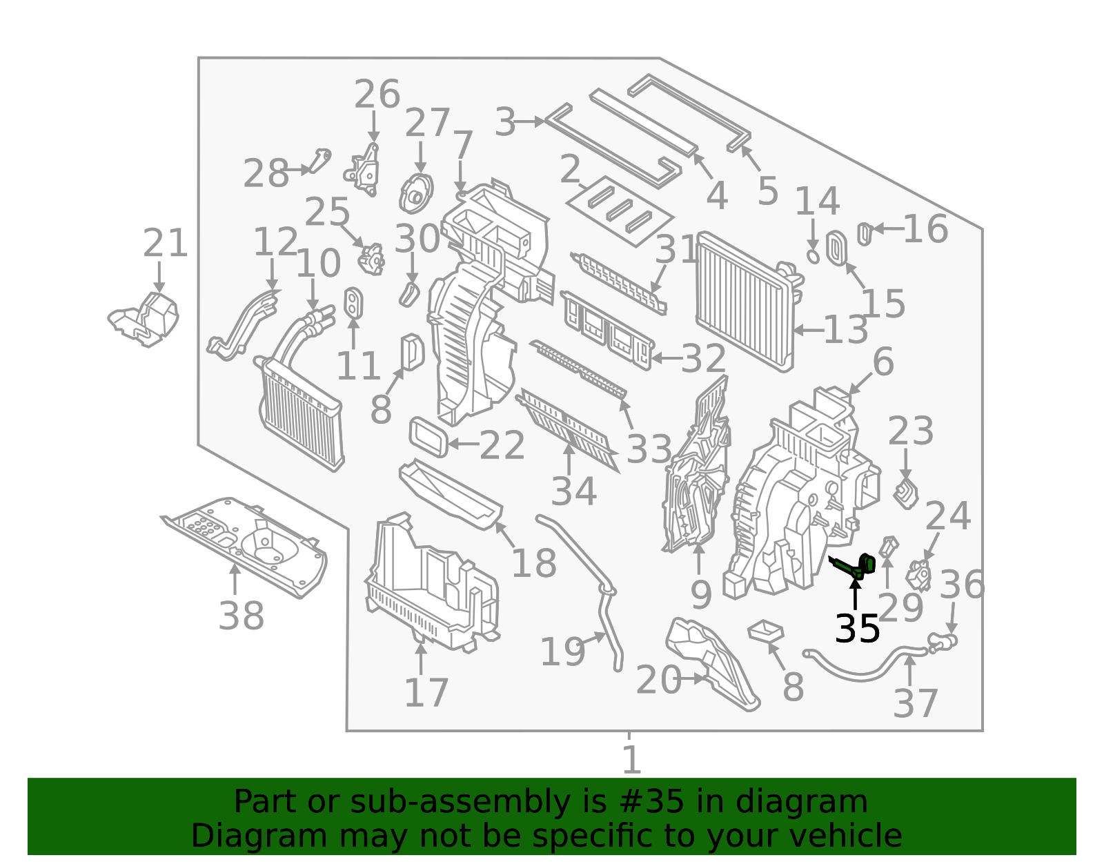 2015-2018 Kia Sorento HVAC Evaporator Temperature Switch 97614-1E000 ...