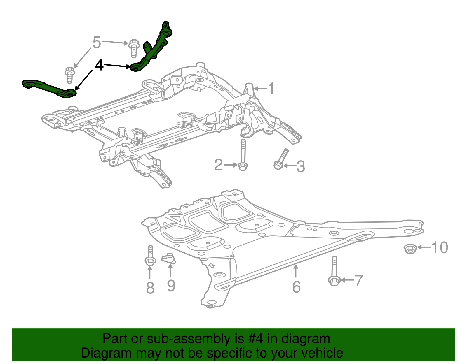 23101441 - OEM GM Diagonal Brace | GMPartsCenter.net | GM Parts Center